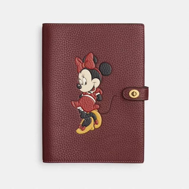 COACH® Disney X Coach Notebook In Regenerative Leather With Minnie ...