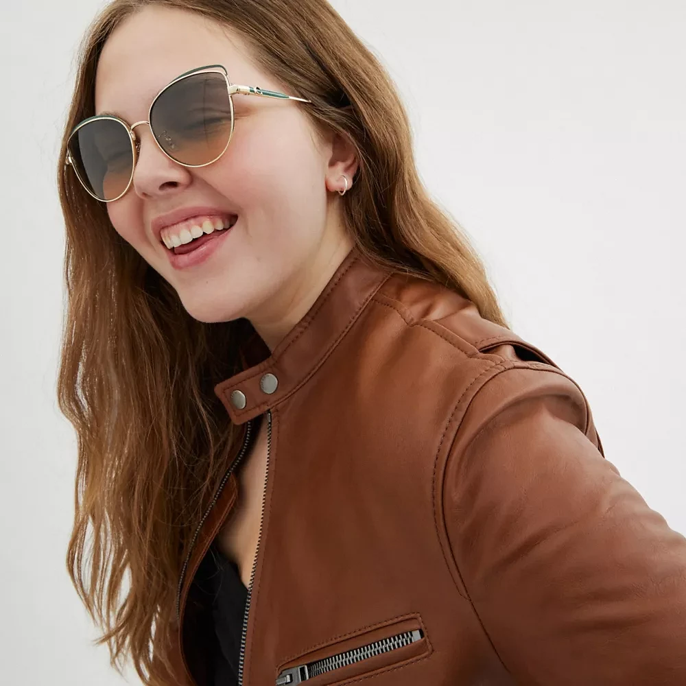 Coach Bandit Wire Oval Sunglasses | Mall of America®