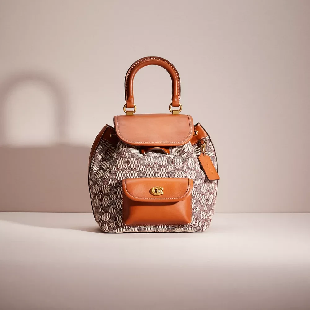 Coach Restored Riya Backpack 21 In Signature Textile Jacquard | Mall of ...
