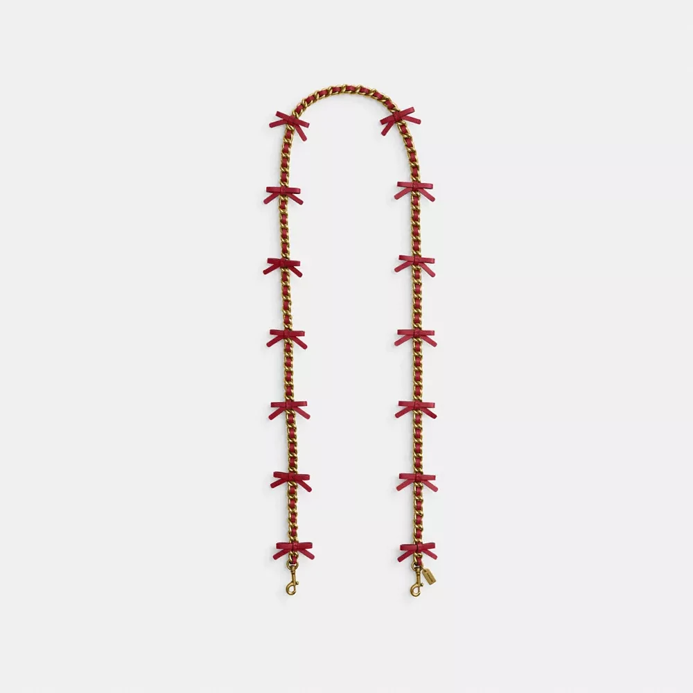 Coach Leather Chain Strap With Bows | Mall of America®