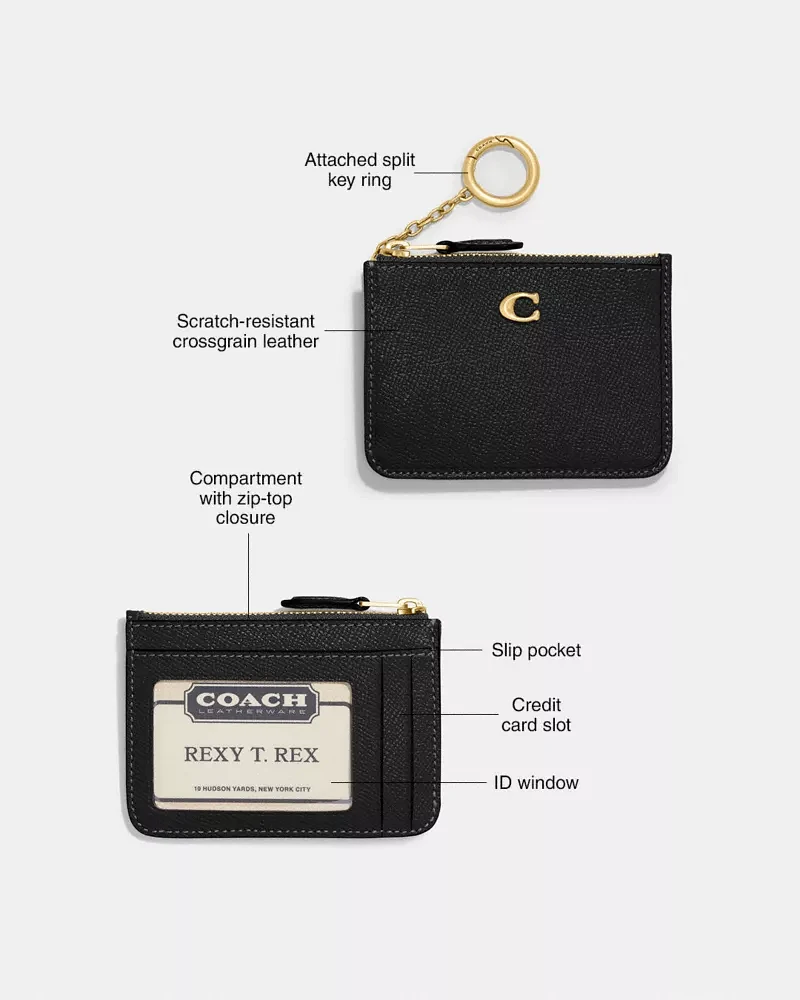 Coach Essential Mini Id Card Case Signature Canvas | Mall of America®