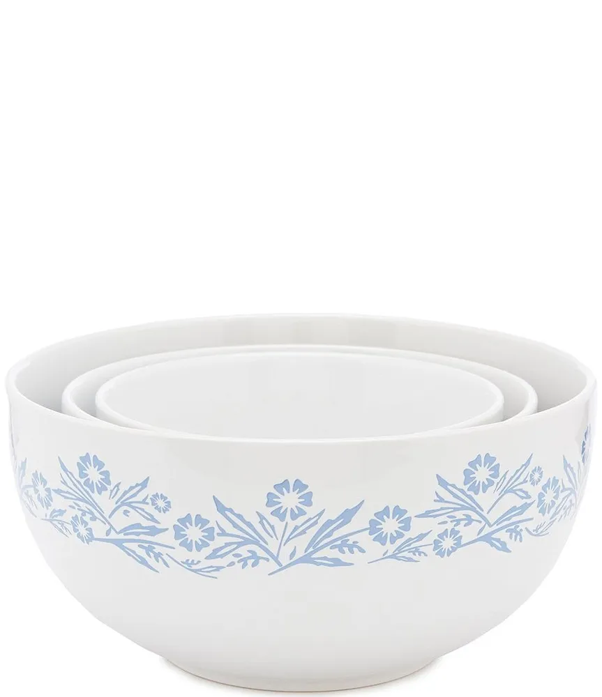 CorningWare 60th Anniversary Cornflower 3-Piece Mixing Bowl Set | Green ...