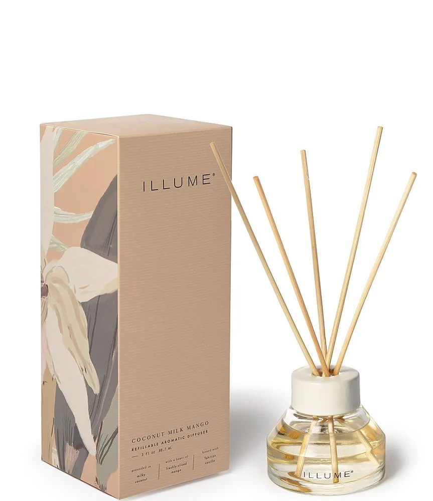 Illume Candles Coconut Milk Mango Aromatic Diffuser, 3-oz. | Green Tree ...