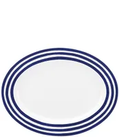 Kate spade new york Charlotte Street Striped Porcelain Oval Platter | Green Tree Mall