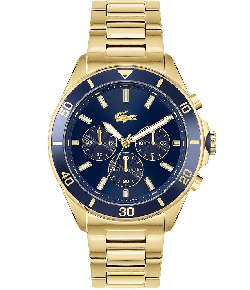 Lacoste Men's Tiebreaker Gold Chronograph Bracelet Watch | Green Tree Mall