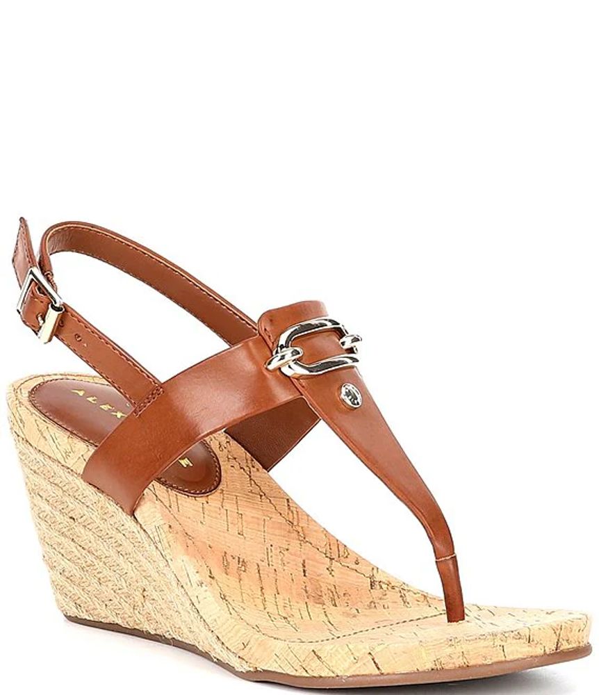 Alex Marie Burdette Thong Wedge Sandals | Alexandria Mall