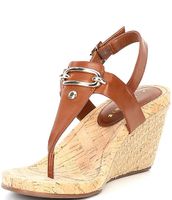 Alex Marie Burdette Thong Wedge Sandals | Alexandria Mall