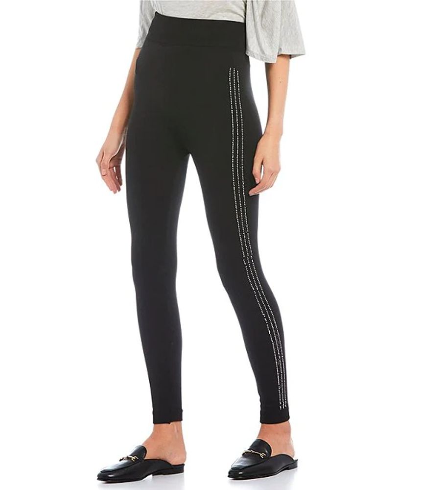 White Studded Leggings