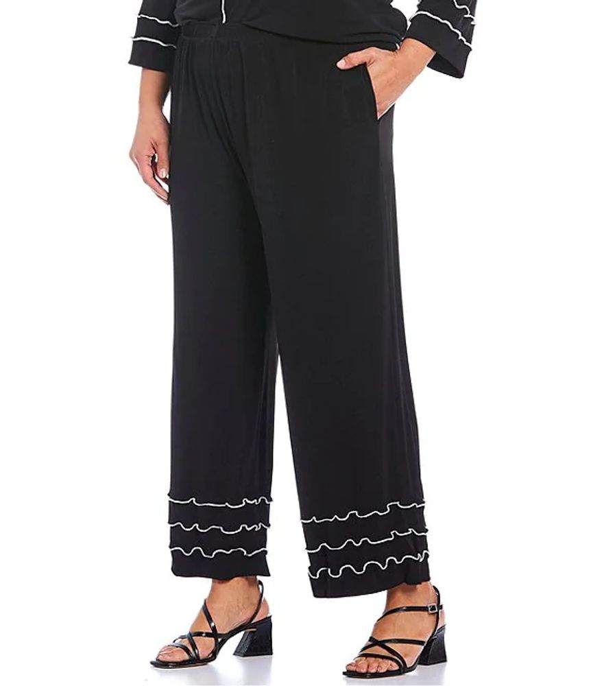 IC Collection Plus Curly Merrow Edge Pull-On Pants | Alexandria Mall