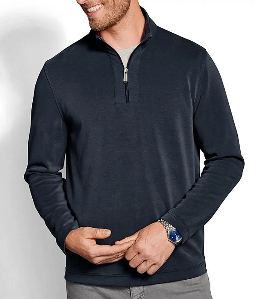 Johnston & Murphy Vintage Washed Quarter-Zip Pullover | Hamilton Place