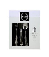 Oneida Juilliard Fleur-de-Lis 20-Piece Stainless Steel Flatware Set ...