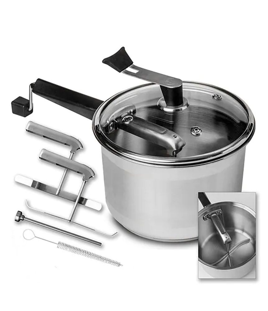 Wabash Valley Farms Stainless Steel Platinum Series Stovetop Popcorn ...