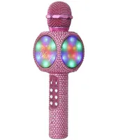 Wireless Express Sing-Along Bling Pink Bluetooth Karaoke Microphone ...