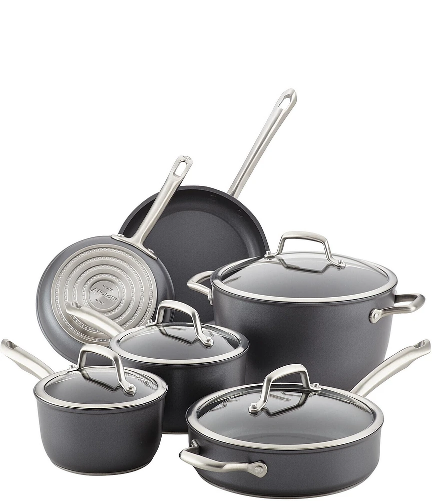 Anolon Accolade Forged Hard-Anodized Precision Forge 10-Piece Cookware ...