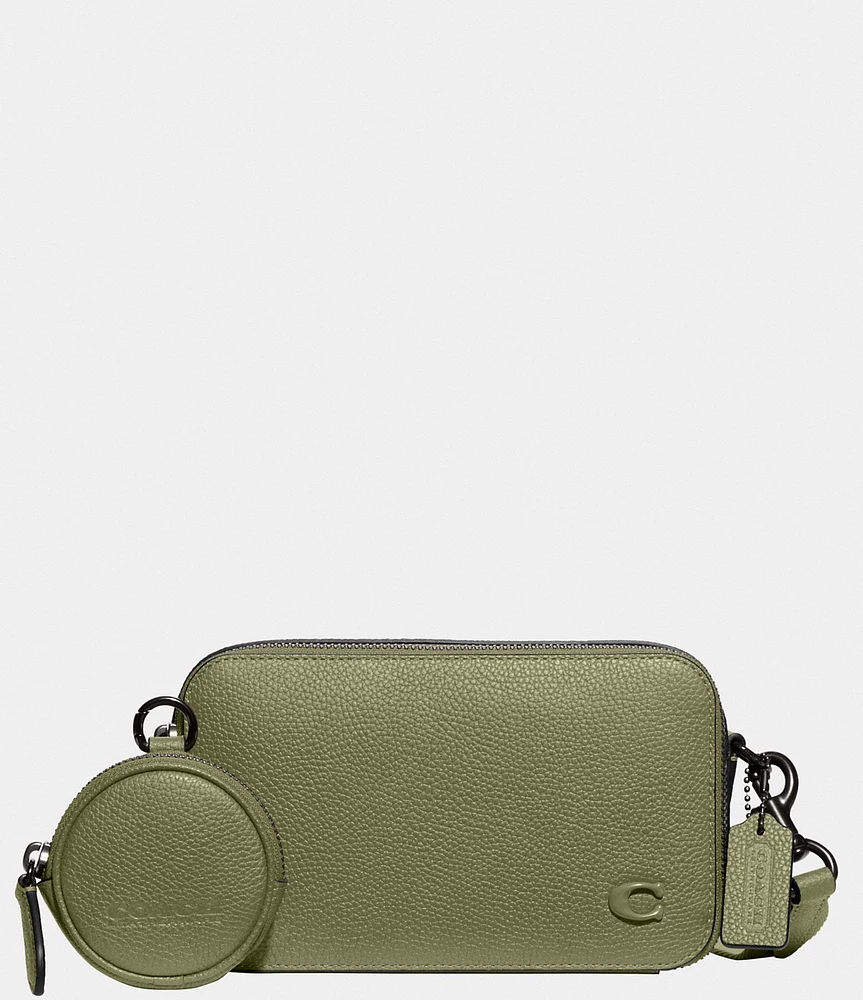 COACH Charter Polished Pebble Leather Slim Crossbody Bag COACH Charter Polished Pebble Leather Slim Crossbody Bag