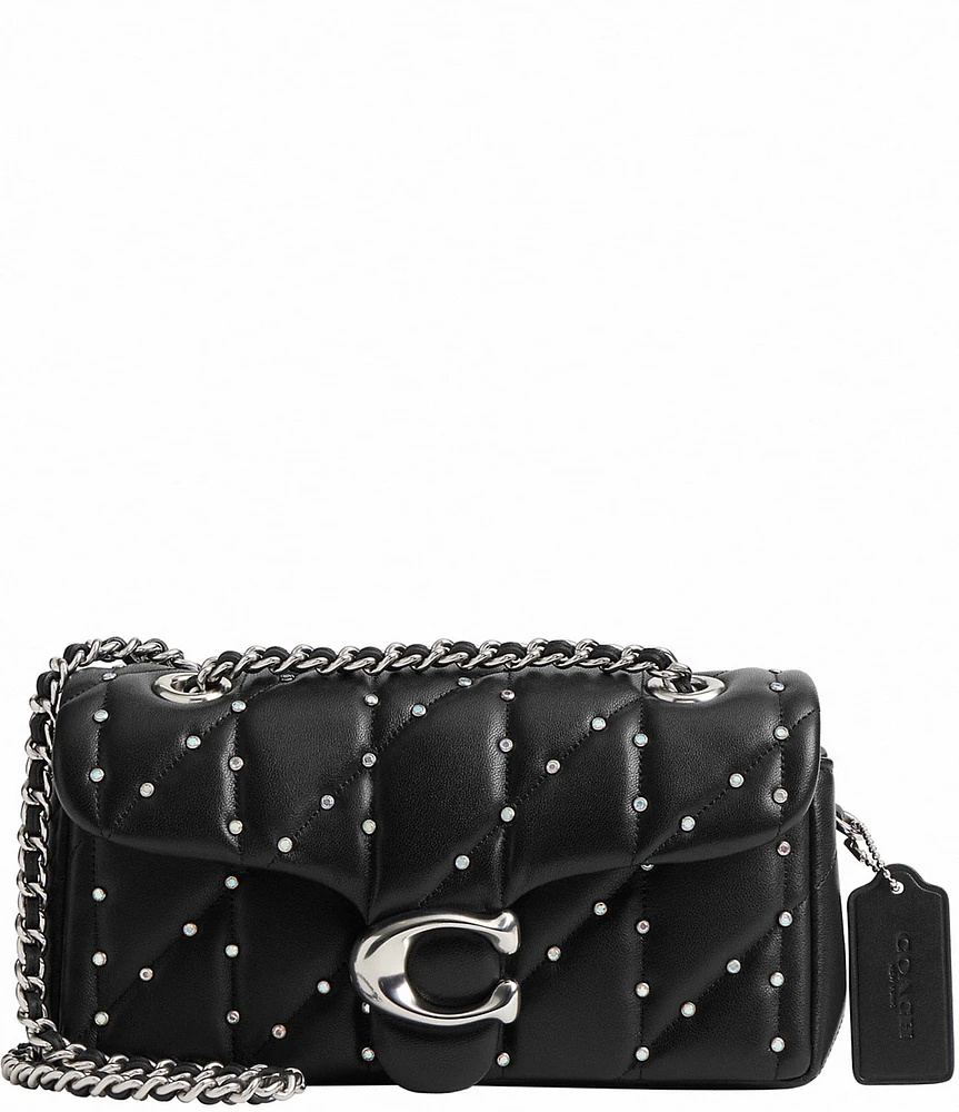 COACH Tabby Pillow Quilted Crystal Rivets Shoulder Bag | Hamilton Place