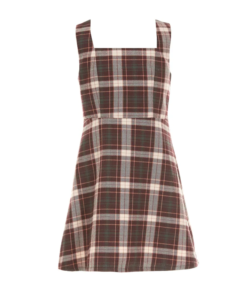 Copper Key Little Girl 2T-6X Plaid Pinafore Dress | Hamilton Place
