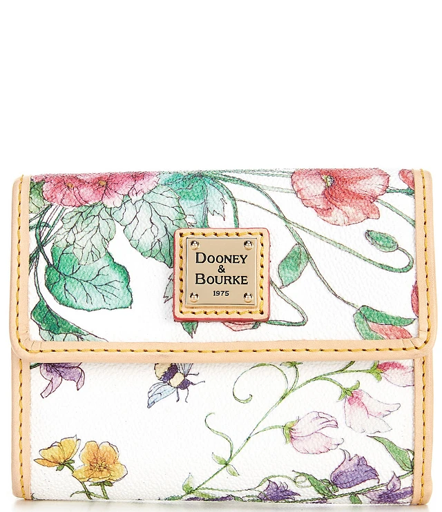 Dooney & Bourke Botanical Small Flap Credit Card Wallet at Hamilton ...