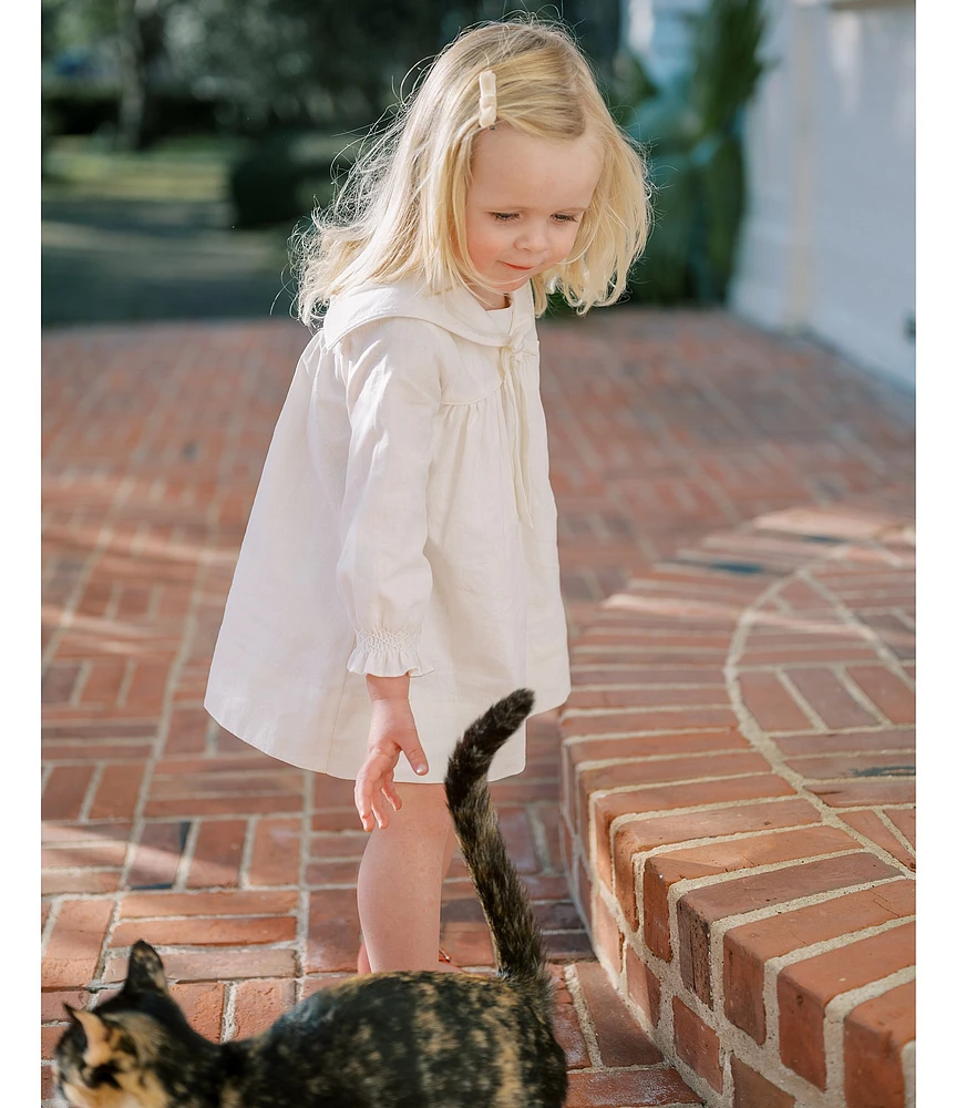 Edgehill Collection x Kristin Ellen Hockman Little Girls 2T-6X Astrid Linen Sailor Dress at ...