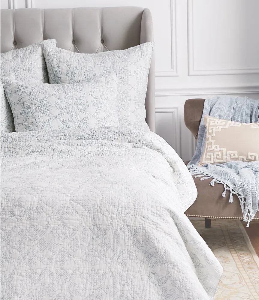 ELISABETH YORK Paloma Exotic Floral Tile Pattern Cotton Gauze Quilt ...