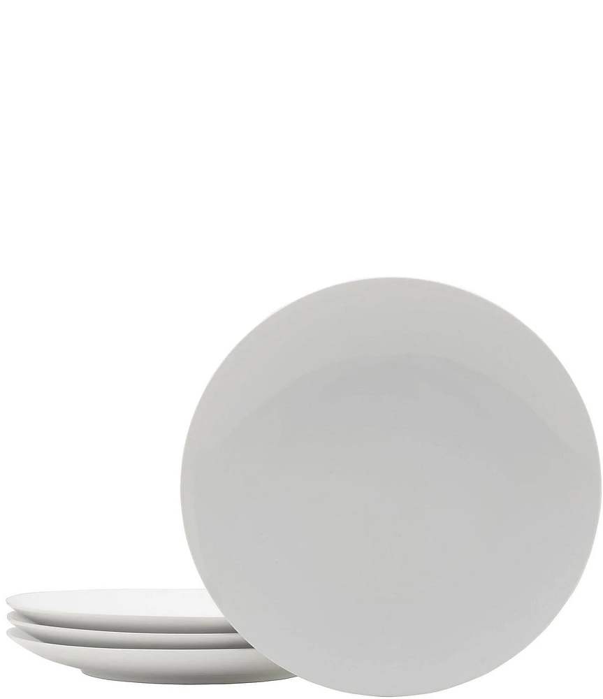 Fitz and Floyd Everyday White Coupe Dinner Plates, Set of 4 ...
