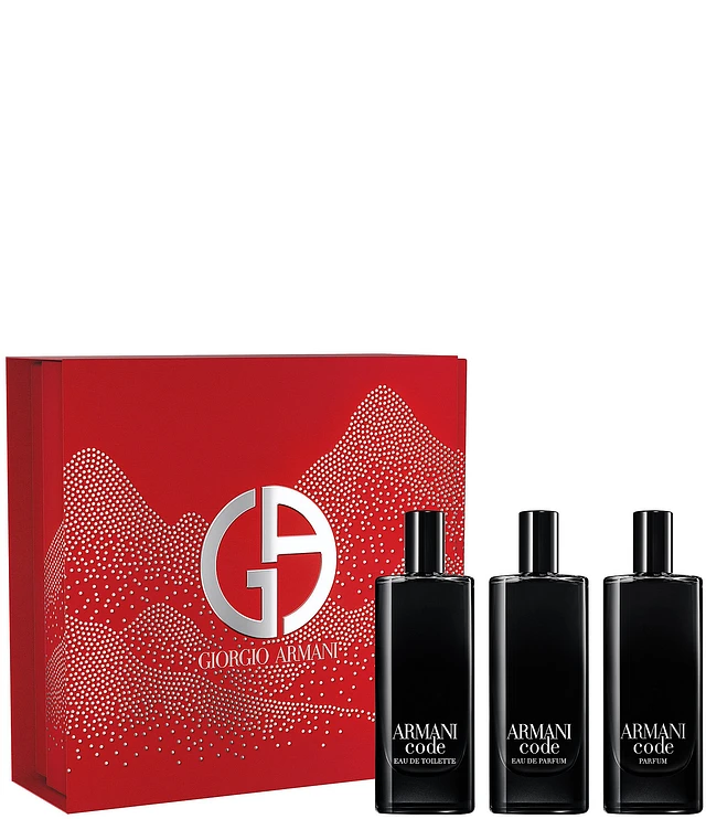 Giorgio Armani Men's 3-Piece Armani Code Fragrance Discovery Gift Set ...