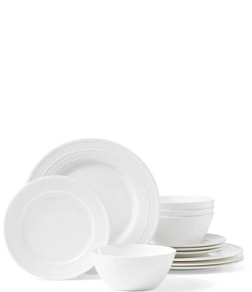 Gorham Branford Bone China 12-Piece Dinnerware Set | CoolSprings Galleria