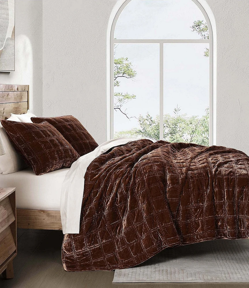 HiEnd Accents Stella Faux Silk Double Box Stitch Quilt Mini Set ...