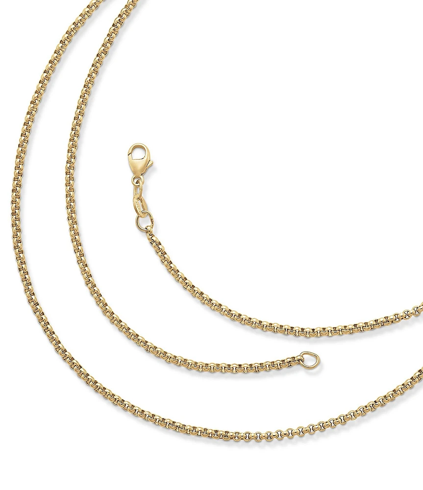 James Avery 14K Gold Medium Rolo Chain | Hamilton Place