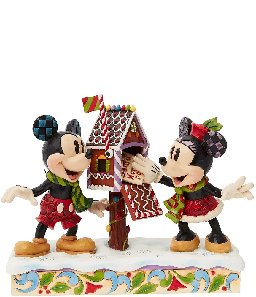 Jim Shore Disney Traditions Mickey And Minnie Letter To Santa Figurine ...