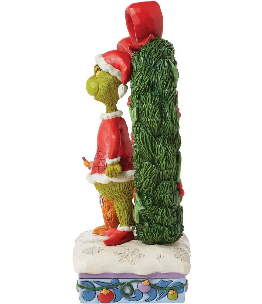 Jim Shore Grinch by Jim Shore Dr. Seuss Grinch & Max in Light-Up Wreath ...