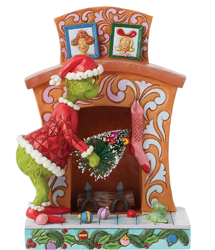Jim Shore Grinch by Jim Shore Dr. Seuss Grinch Pushing Tree Up Figurine ...
