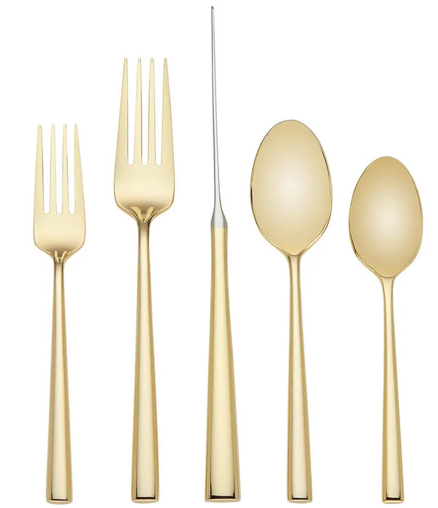 Kate spade new york Malmo Gold-Tone 5-Piece Stainless Steel Flatware ...