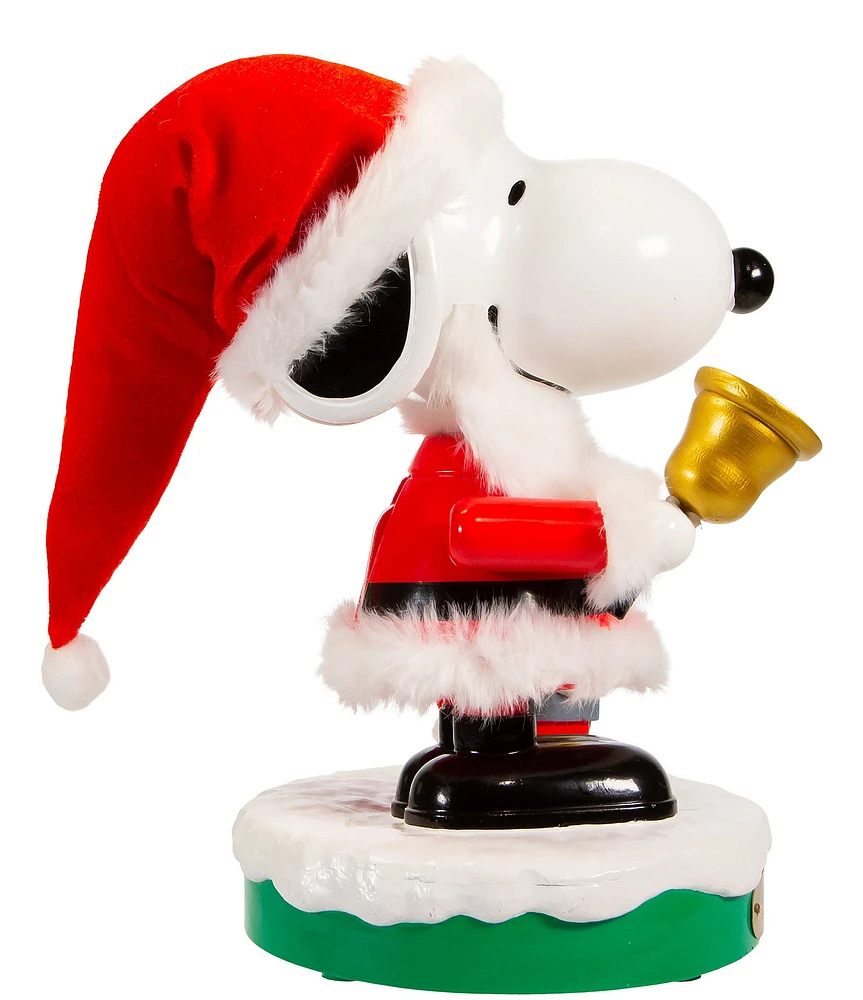 Kurt S. Adler 10-Inch Battery-Operated Musical Santa Snoopy Nutcracker | Hamilton Place