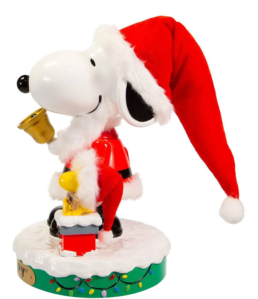 Kurt S. Adler 10-Inch Battery-Operated Musical Santa Snoopy Nutcracker | Hamilton Place