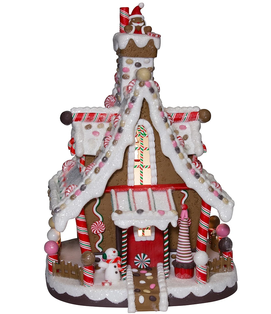 Kurt S. Adler 12-Inch Lighted Christmas Gingerbread House Tabletop ...