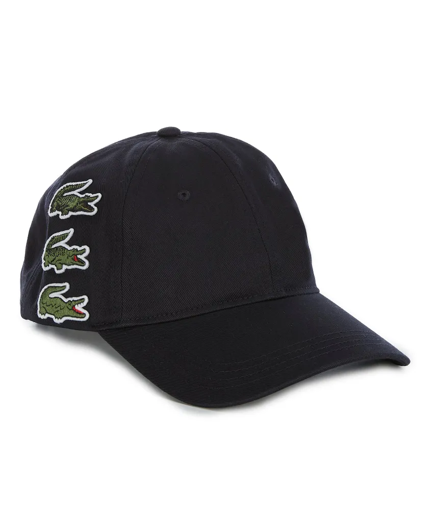 Lacoste Stacked Croc Logo Baseball Cap | Hamilton Place