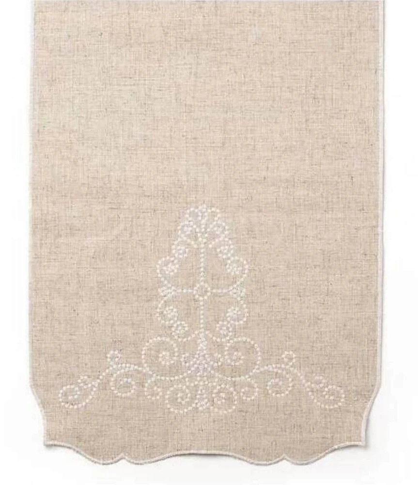 Lenox French Perle Scroll Table Runner | Hamilton Place