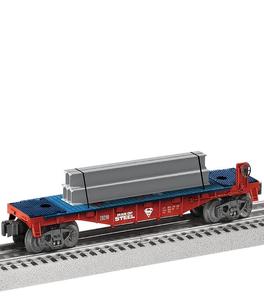 Lionel Superman Steel I-Beam Train Flatcar | CoolSprings Galleria
