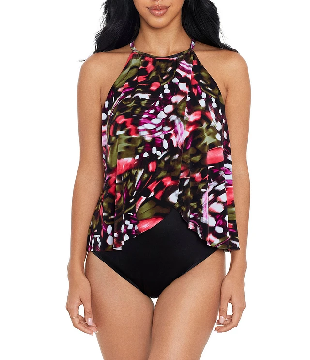 Magicsuit Flutter Aubrey Halter One Piece Swimsuit at Hamilton Place in ...