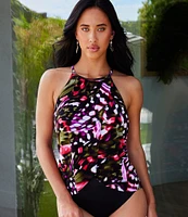 Magicsuit Flutter Aubrey Halter One Piece Swimsuit | Hamilton Place