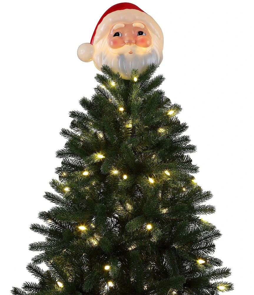Mr. Christmas 12-Inch Blow Mold Lit Santa Tree Topper | Hamilton Place