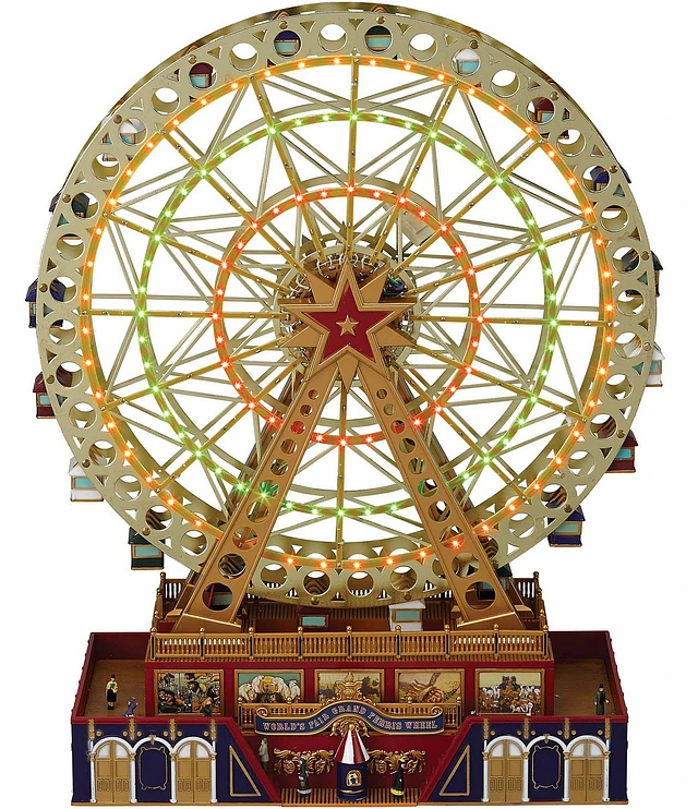 Mr. Christmas 15 in. Animated World's Fair Grand Ferris Wheel at ...