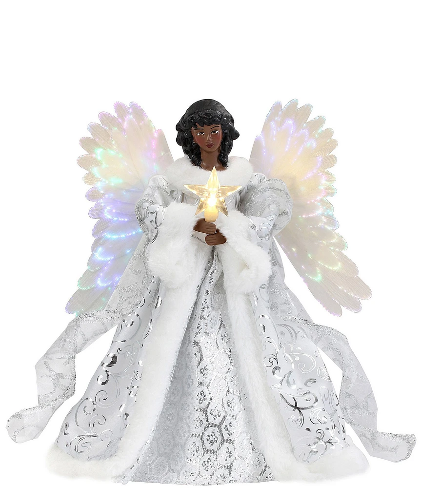 Mr. Christmas12#double; Fiber Optic Animated African American Angel ...