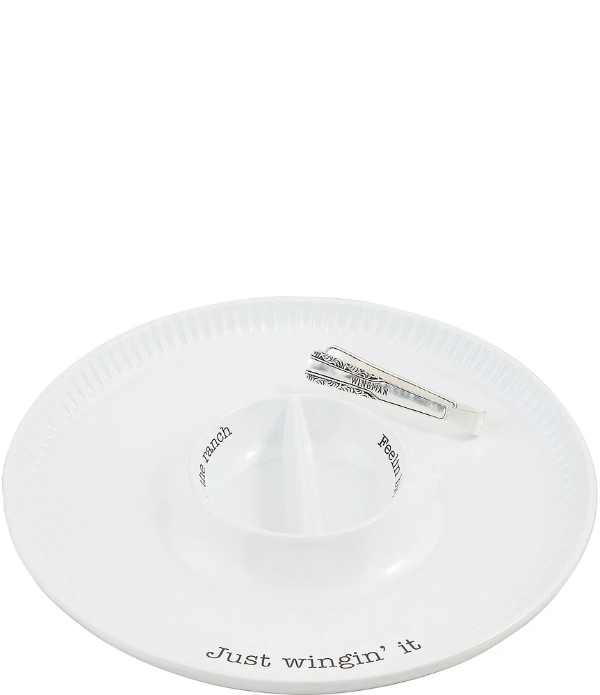 Mud Pie Circa Hot Wings Platter Set | Hamilton Place