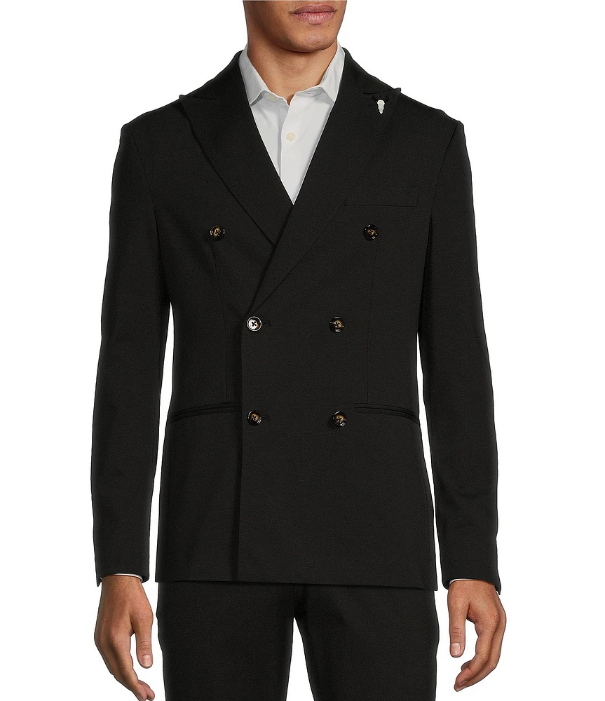 Murano Wanderin West Collection Slim-Fit Double-Breasted Knit Suit ...