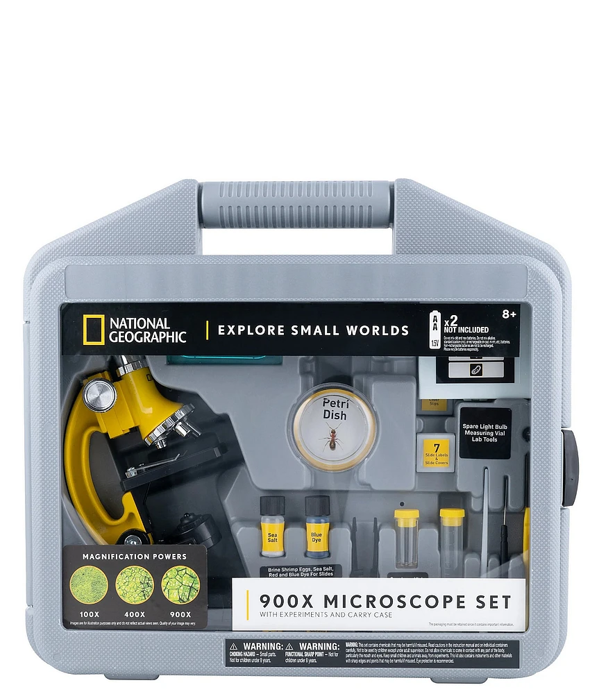 National Geographic 900x Microscope Set With Case | Hamilton Place