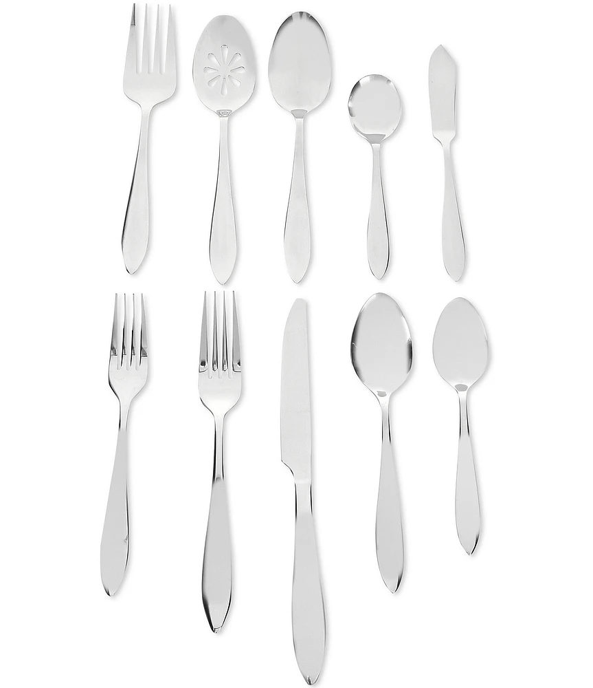 Noble Excellence Alexandria 65-Piece Stainless Steel Flatware Set ...