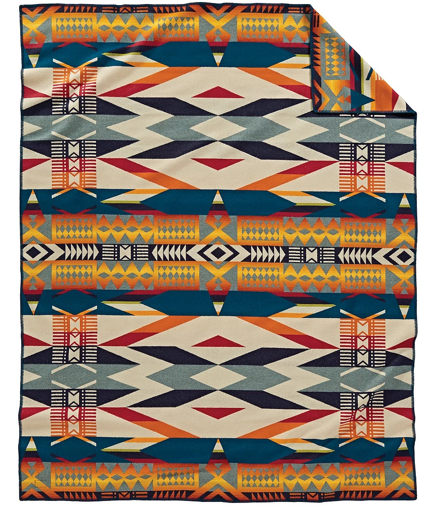 Pendleton Fire Legend Southwestern Geometric Pattern Throw Blanket ...