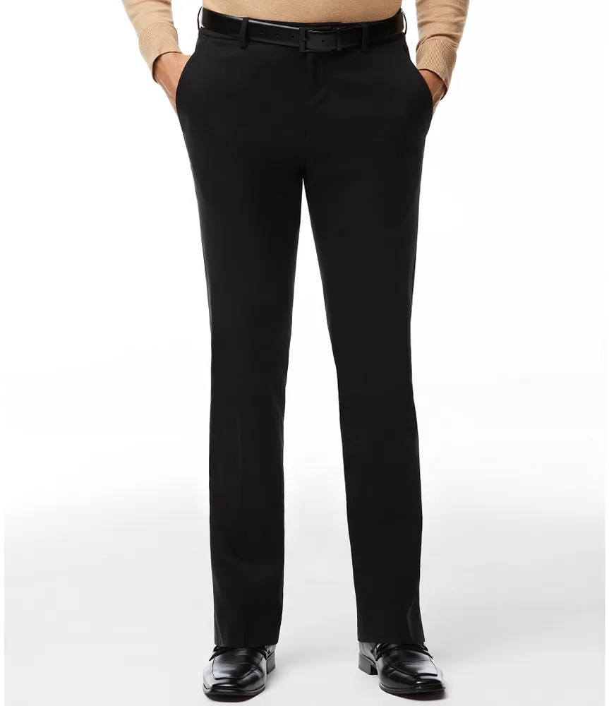 Perry Ellis Premium Stretch Modern Fit Flat Front Dress Pants ...